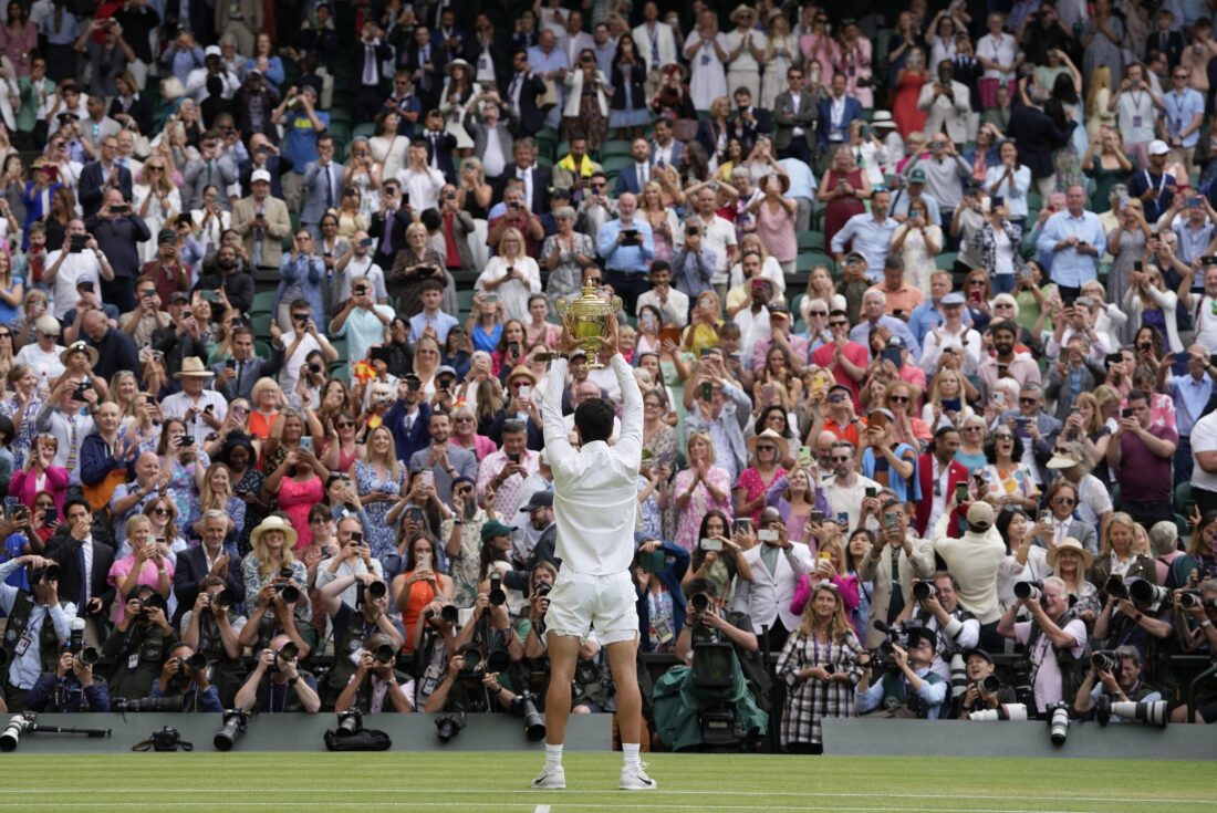 Carlos Alcaraz beats Novak Djokovic in 5 sets to win Wimbledon for a second Grand Slam trophy ...